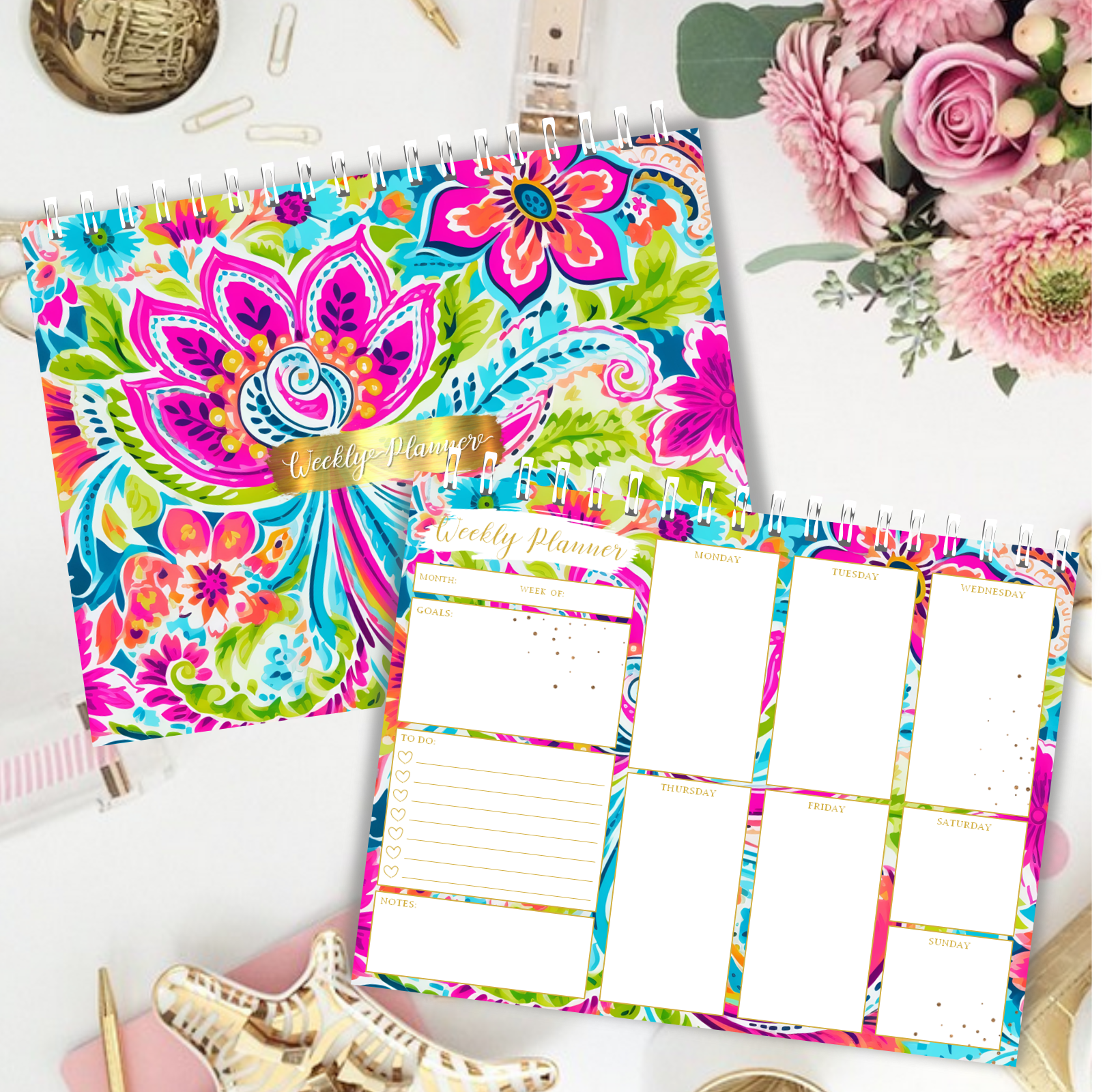 Weekly Planner - Paisley Paradise - Planner Girl Collection